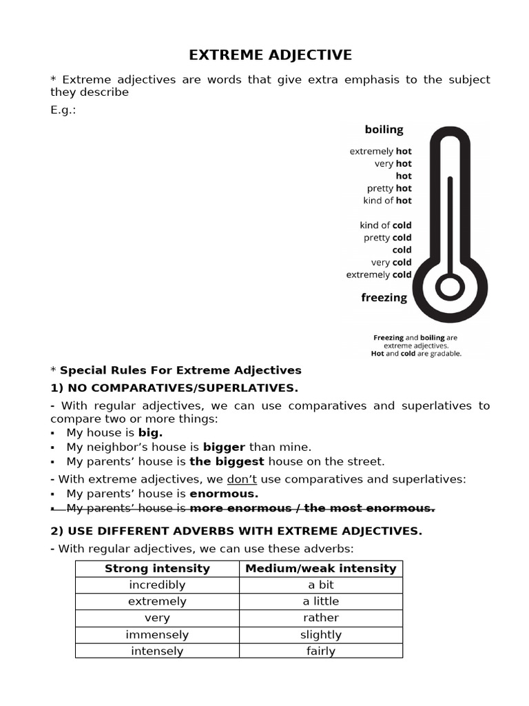 Extreme Adjective | PDF