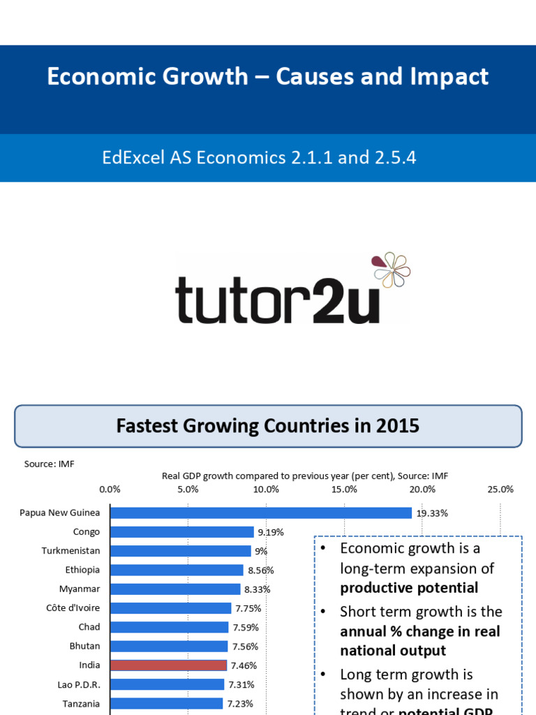 Economics - 2 1 1 C - Economic Growth Causes Impact 2024 | PDF