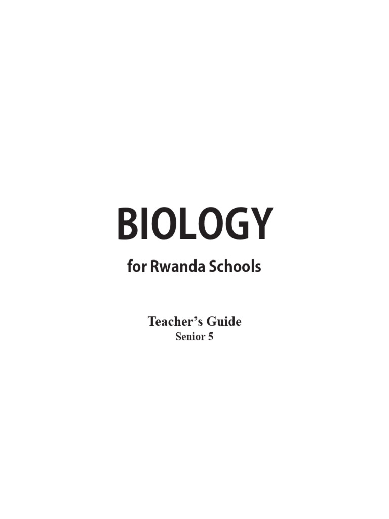 Biology S5 TG | PDF
