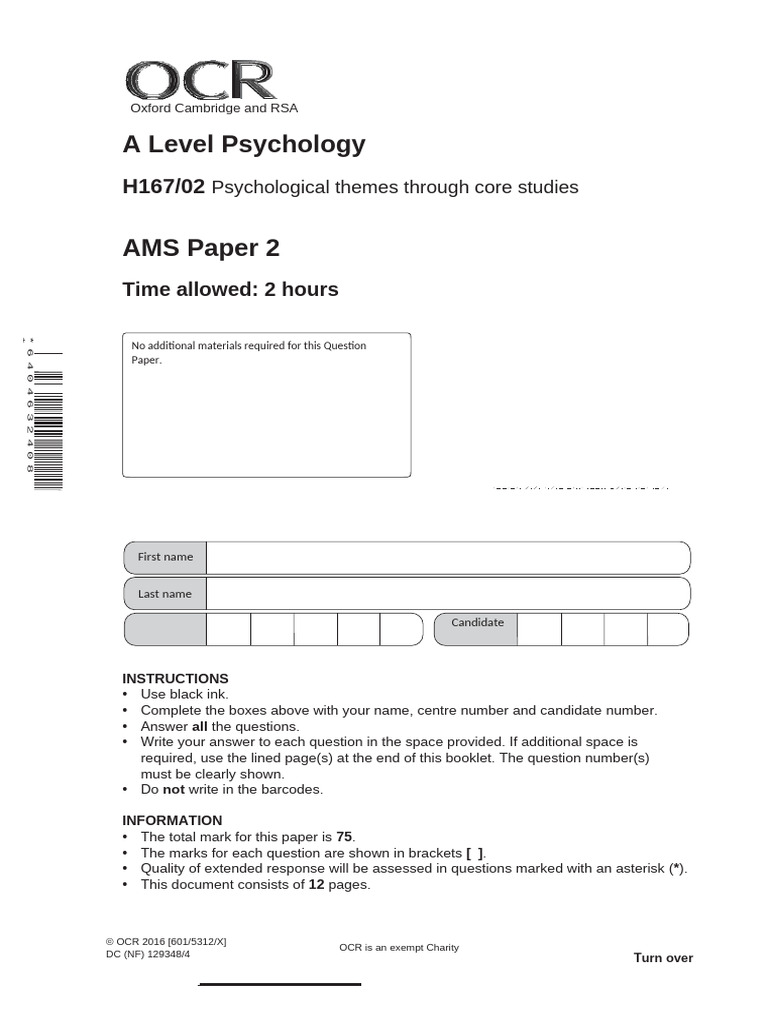 Ams Core Studies Paper 2 | PDF