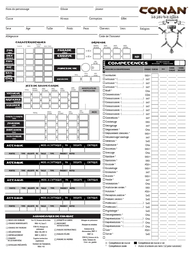 Fiche Perso A3 | PDF