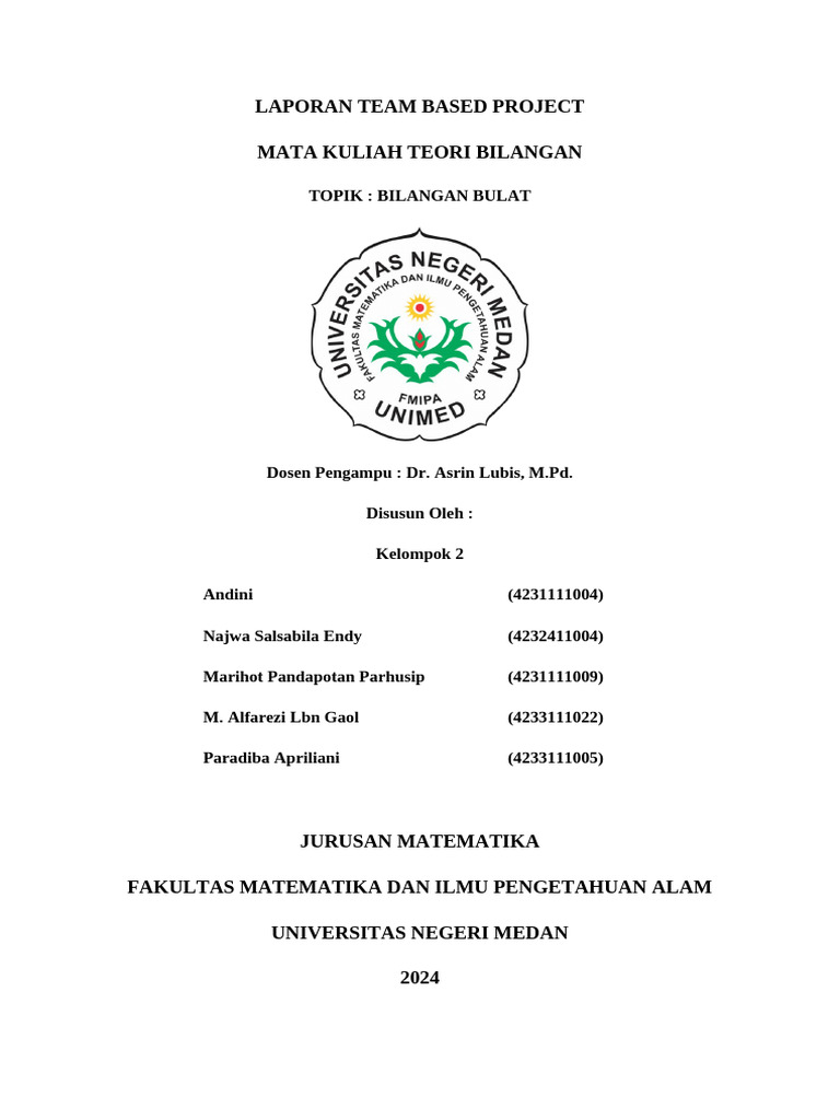 Laporan Team Based Project Kelompok 2-1 | PDF