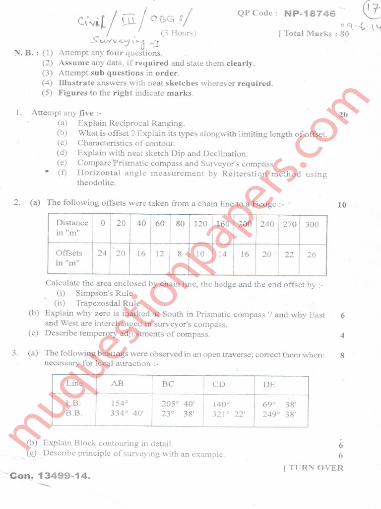 Se-Civil Sem3 S1 May14 | PDF