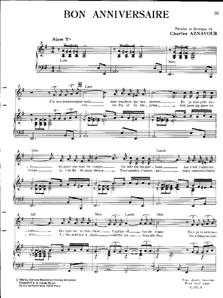 bon anniversaire | PDF