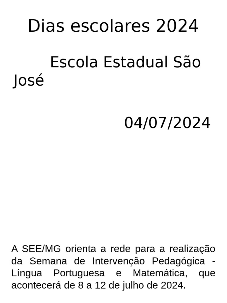 Slides Dia Escolar 04-07-24 | PDF