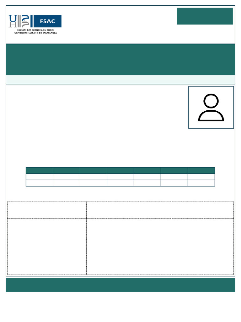 Master Sciences de La Santé Et BioTechnologies Fiche Preinscription | PDF