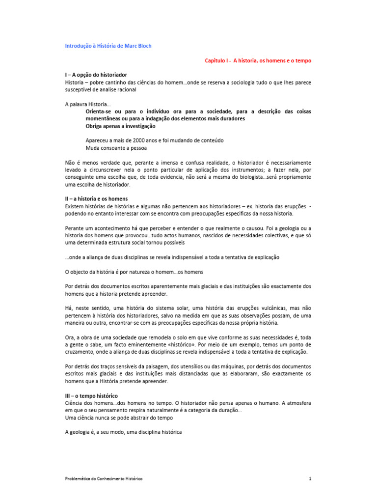 Apontamentos_PCH_Marc-Bloch | PDF