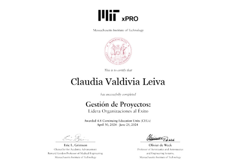 MIT Project Management Course | PDF