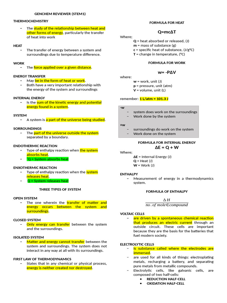 Genchem Reviewer | PDF
