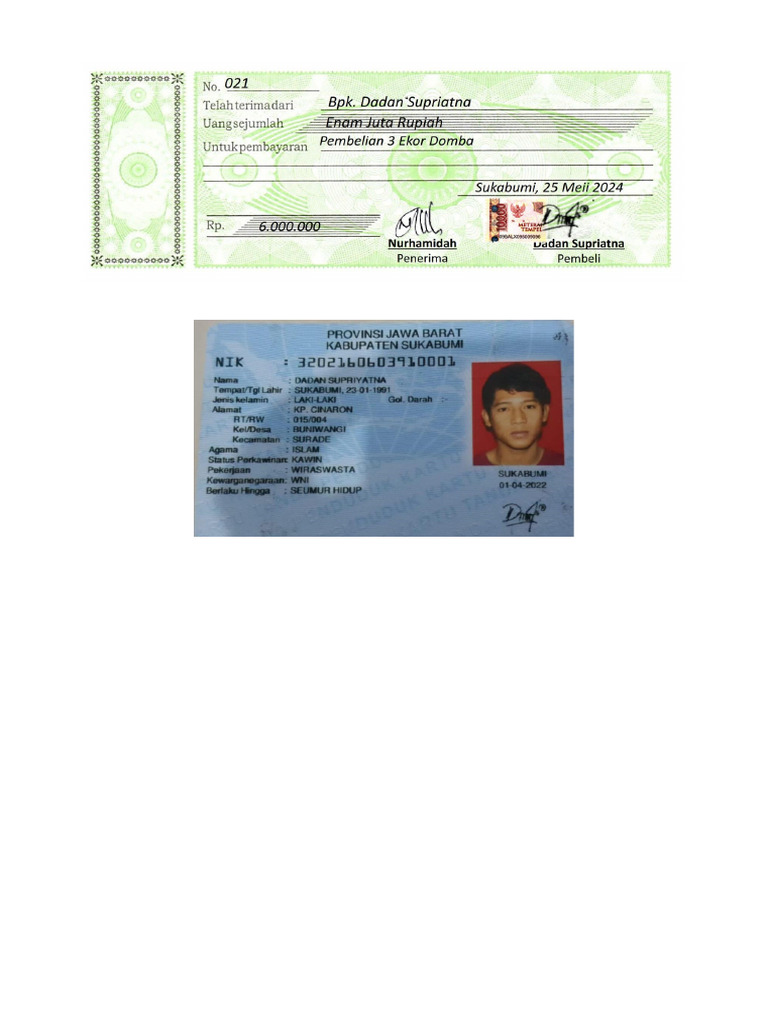 Kwitansi Pembelian | PDF