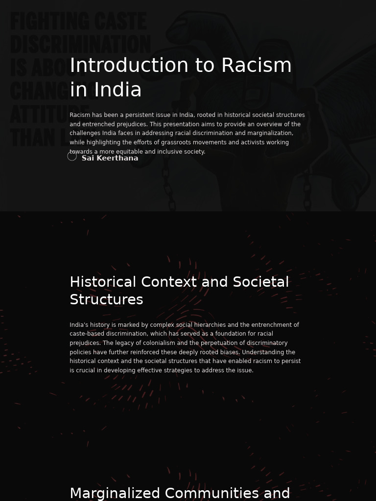 Introduction To Racism in India | PDF