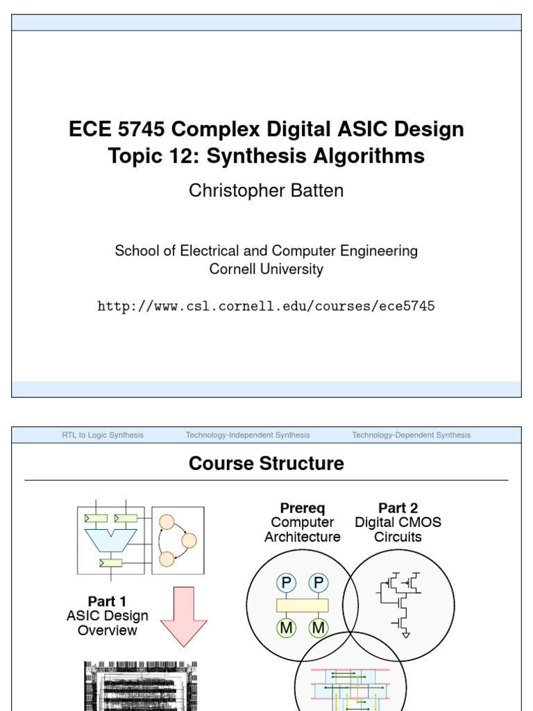 ece5745-T12-cad-synthesis | PDF