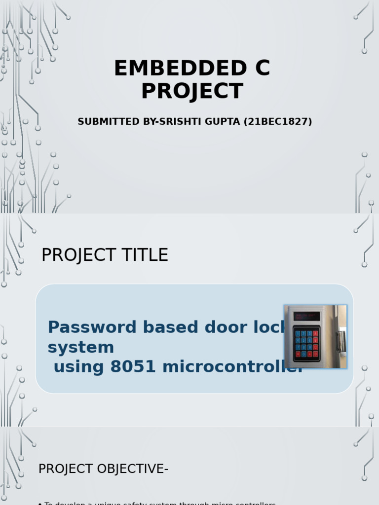 Embedded C Project1 | PDF