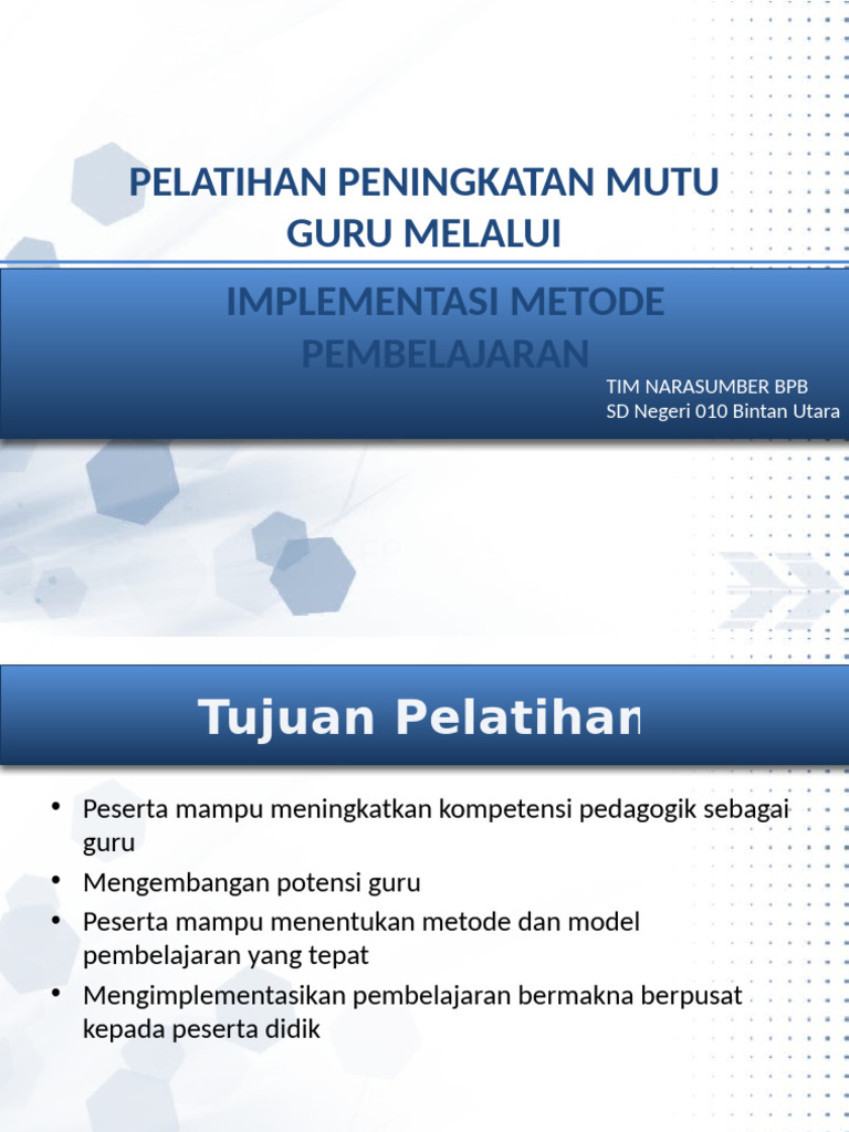 Pengertian Metode Pembelajaran | PDF