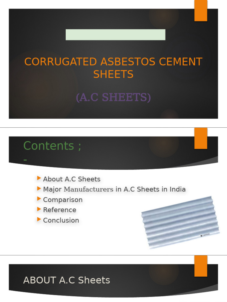 AC Sheets - Slide To Slide Comparision | PDF