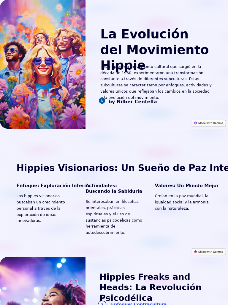 La Evolucion Del Movimiento Hippie | PDF