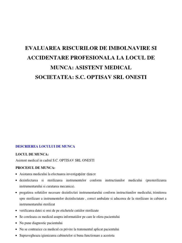 Asistent Medical | PDF