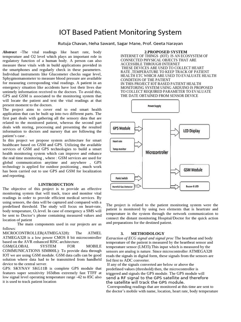 IOT Based Project | PDF