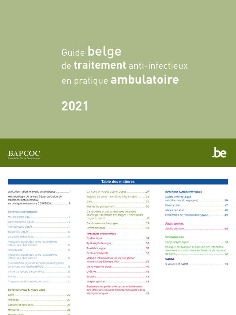 BAPCOC - Guide Antibiothérapie BIEN FAIT | PDF