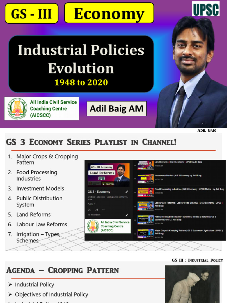 Industrial Policies Evolution - Adil Baig | PDF