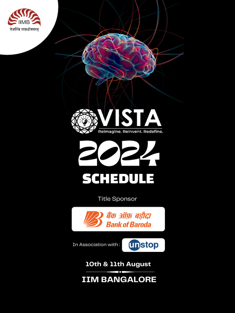 Vista final schedule | PDF