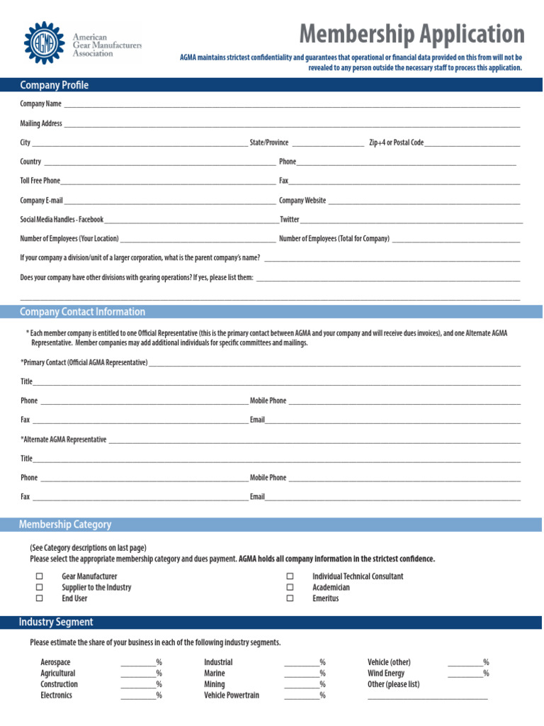 2023 Membership Application | PDF