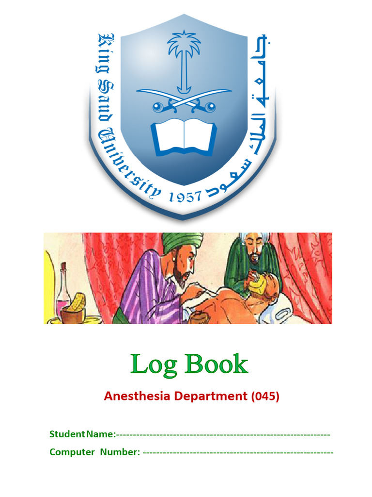 Logbook - 1436-5050 | PDF | Anesthesia | Wellness
