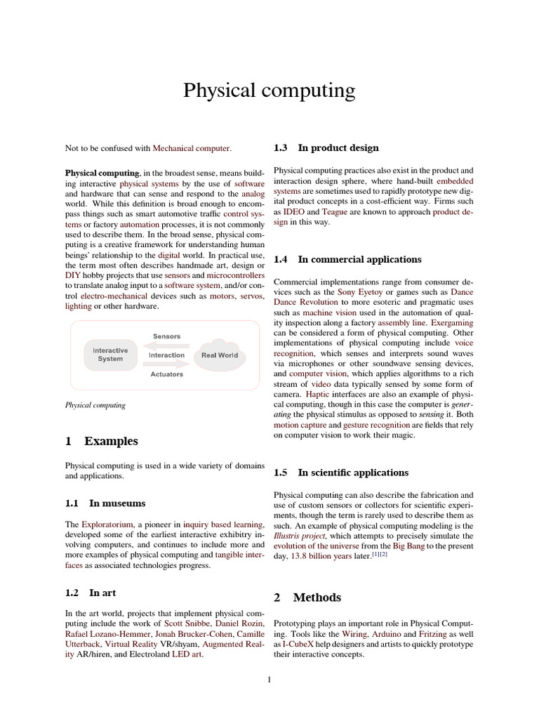 Physical Computing | PDF