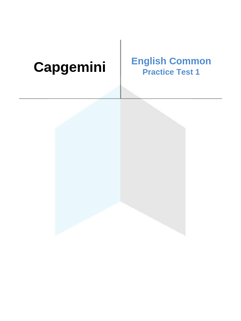 Capgemini With Answers | PDF