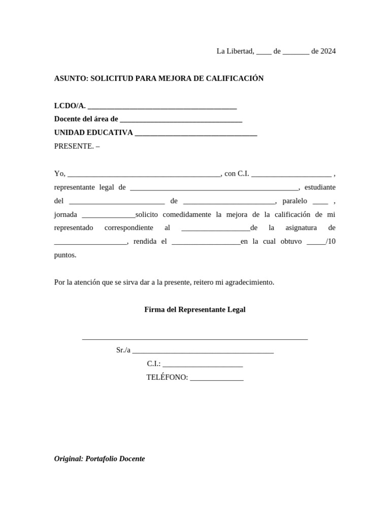 SOLICITUD DE MEJORA DE CALIFICACIÓN | PDF SOLICITUD DE MEJORA DE CALIFICACIÓN | PDF