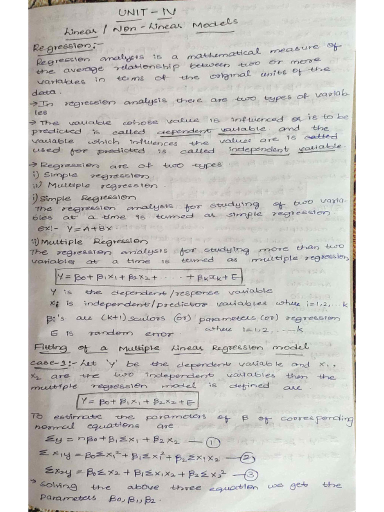 SML Unit 4 Notes | PDF