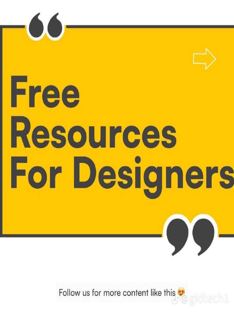 Free Resources For Designers | PDF
