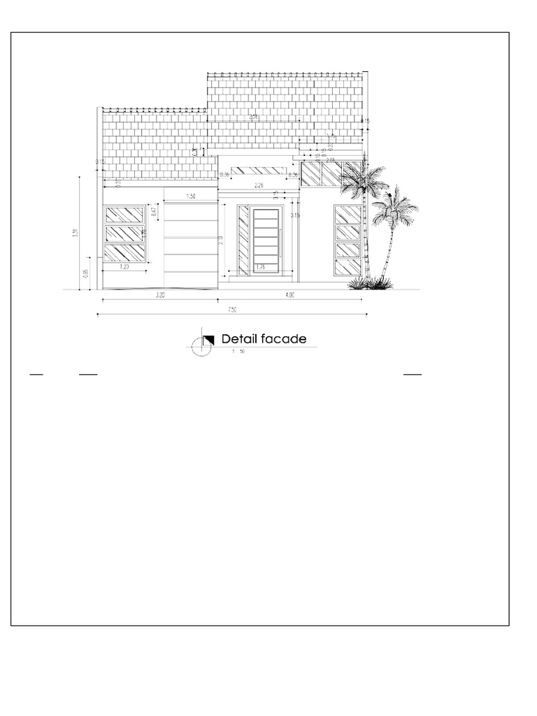 38 Detil Denah Facade | PDF