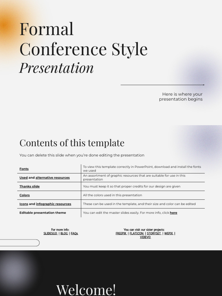 Copia de Formal Conference Style Presentation by Slidesgo | PDF