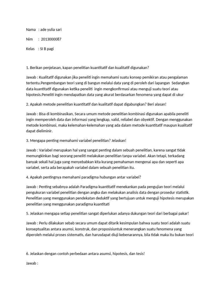 Adeyuliasari Metopel | PDF