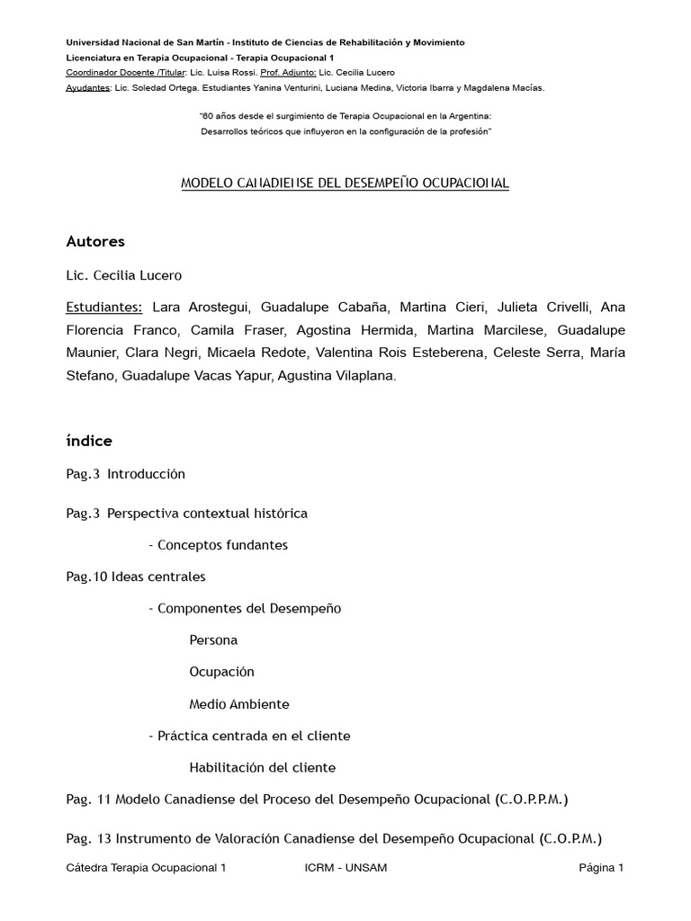 Informe Final Model Canadiense | PDF