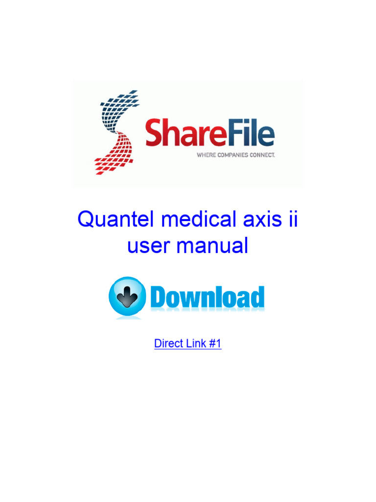 Quantel Medical Axis II User Manual | PDF