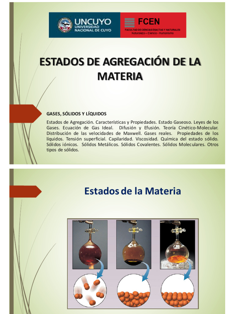 Estados de Agregacion de La Materia | PDF