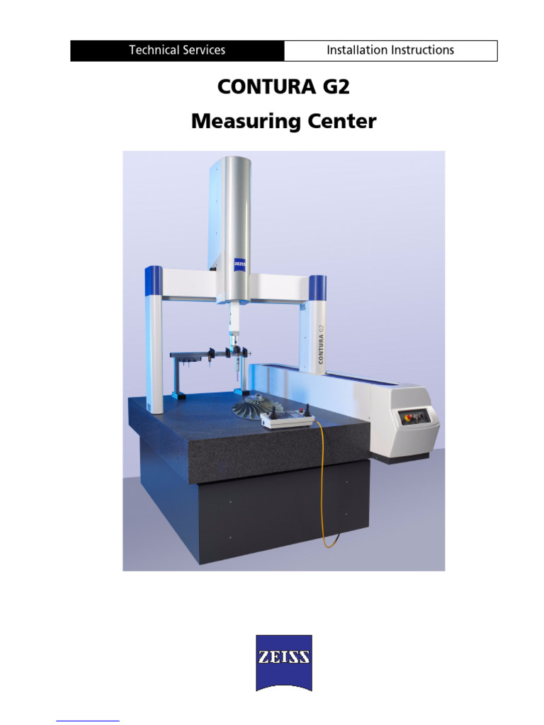 Zeiss CONTURA G2 Measuring Center Installation Instructions Manual | PDF | Thermodynamics ...