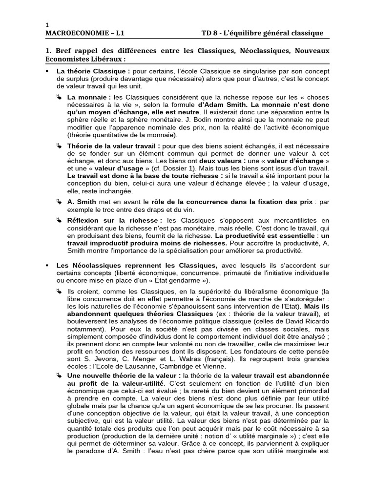 TD8 Corrections Macro | PDF