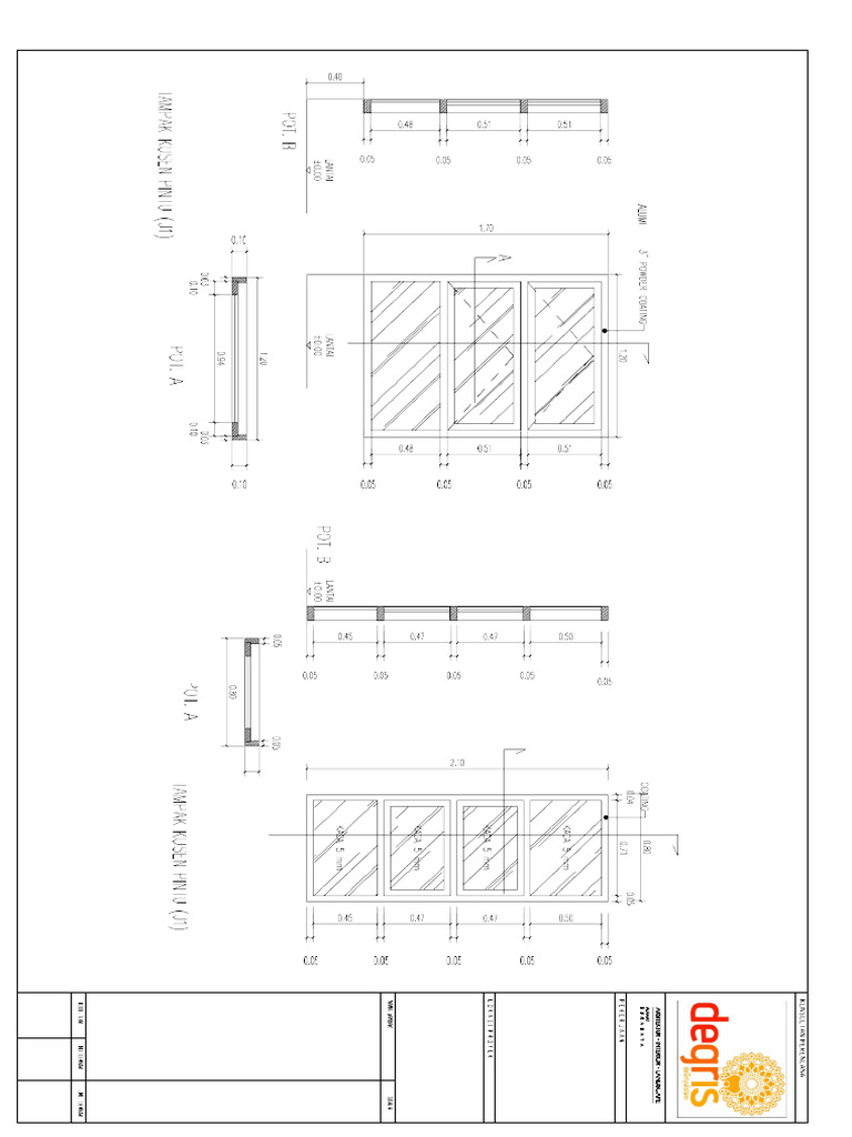 48 Tampak Kusen Pintu j2 Dan j3 1 | PDF