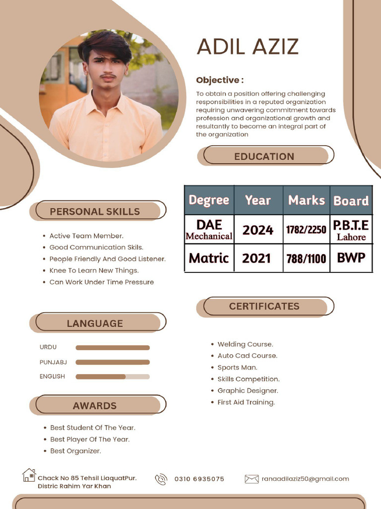 CV Rana Adil Aziz | PDF