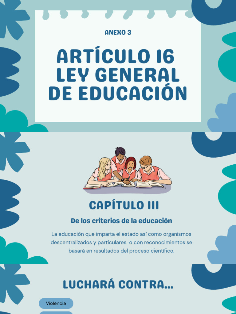 Criterios del Artículo 16 de Educación | PDF | Democracia | Política