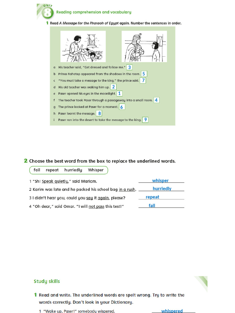 WB 4 Unit 8 | PDF