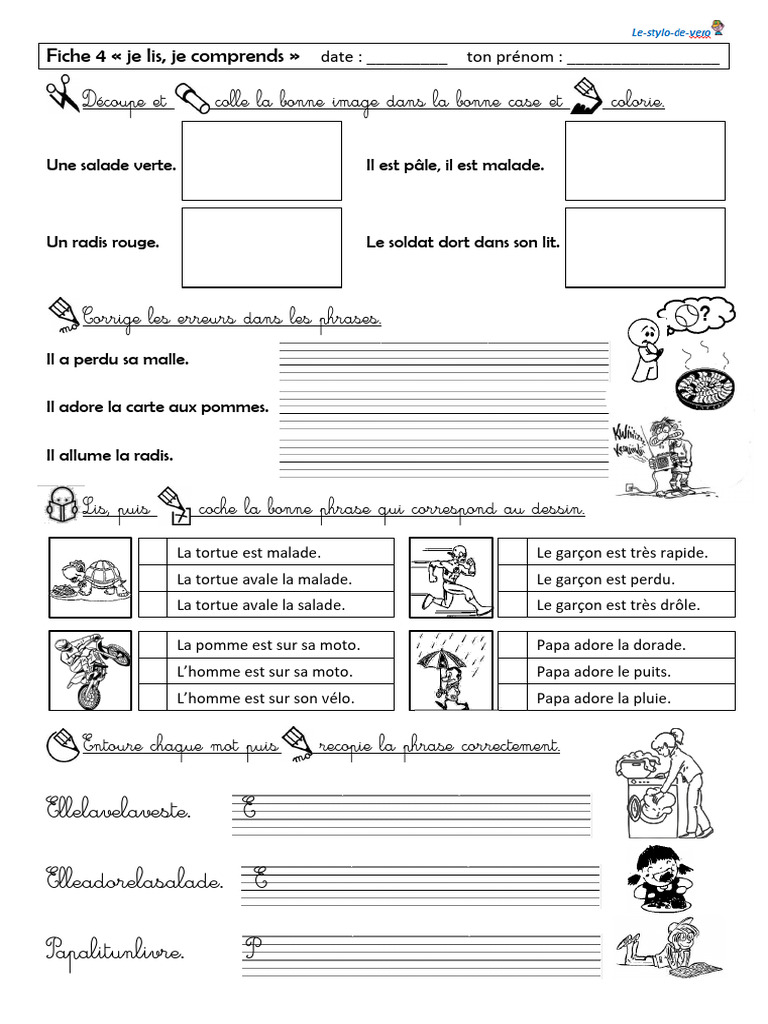 Je Lis Je Comprends 4 | PDF