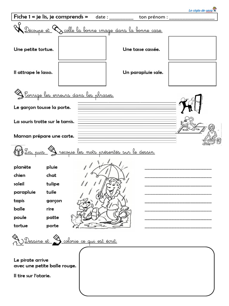 Je Lis Je Comprends 1 | PDF