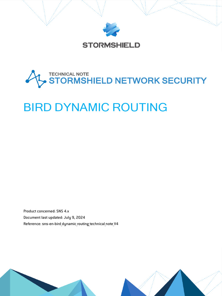 Sns-En-Bird Dynamic Routing Technical Note V4 | PDF
