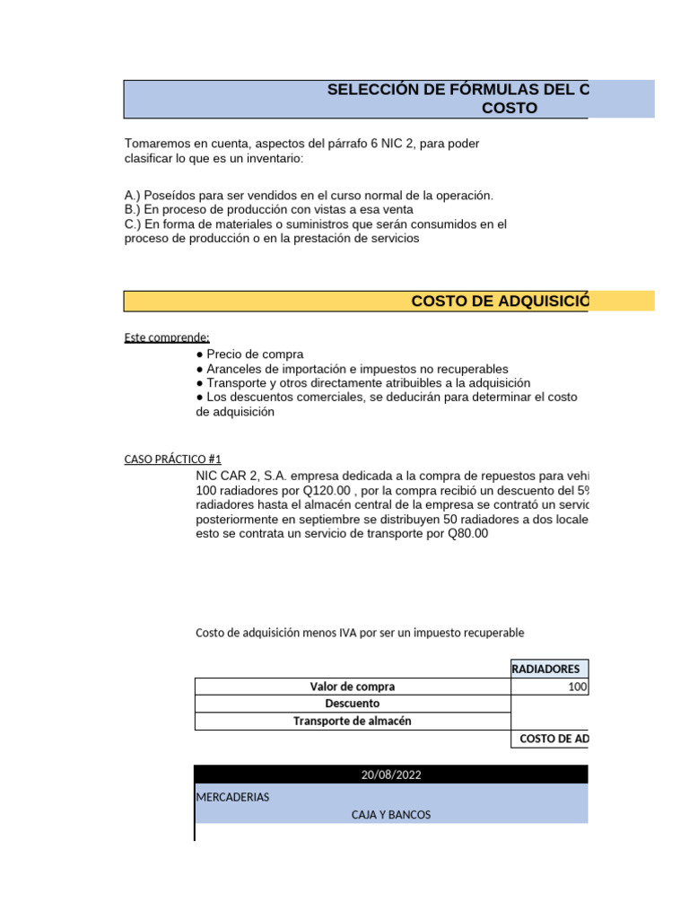 Nic 2 Ejemplos | PDF