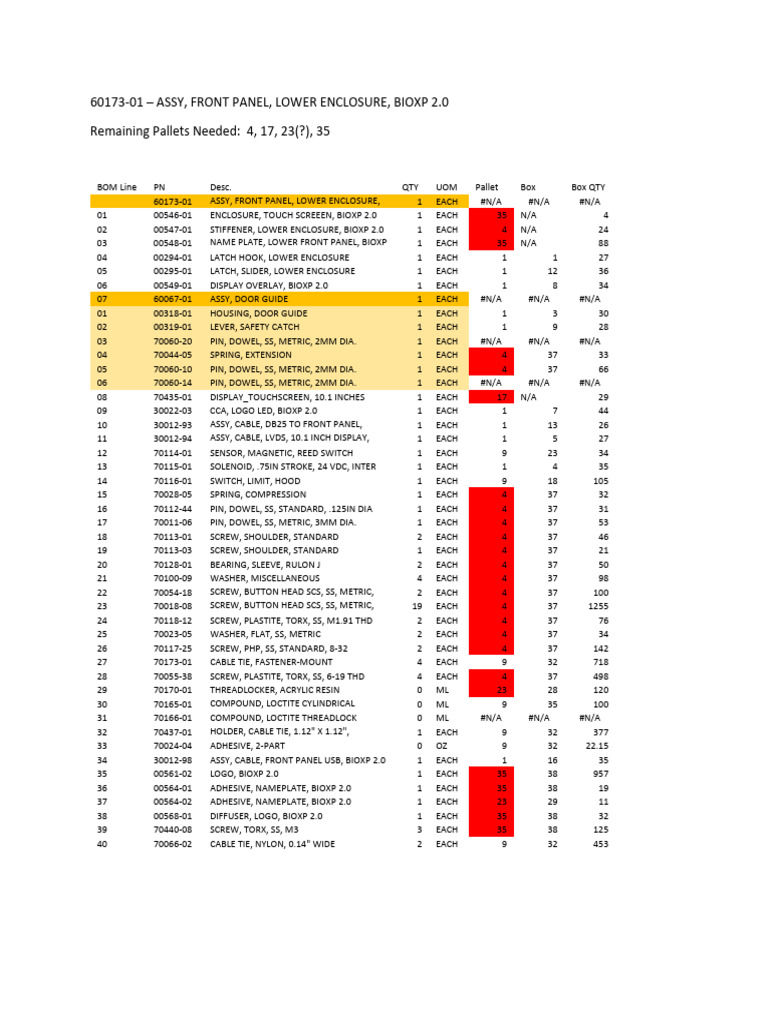 60173-01 Pallets | PDF