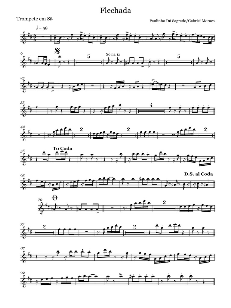Flechada - Trompete em Sib | PDF
